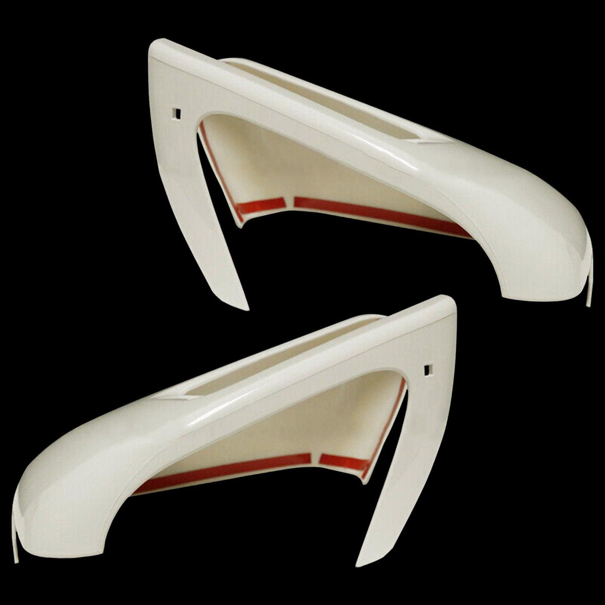 NINTE For 2021-2024 Ford F150 Mirror COVERS Overlays With Signal Hole WHITE