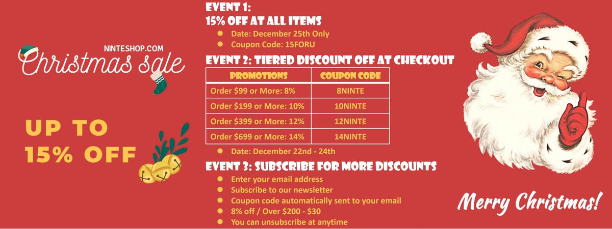 Spread Holiday Cheer with Our Christmas Sale at NINTE!