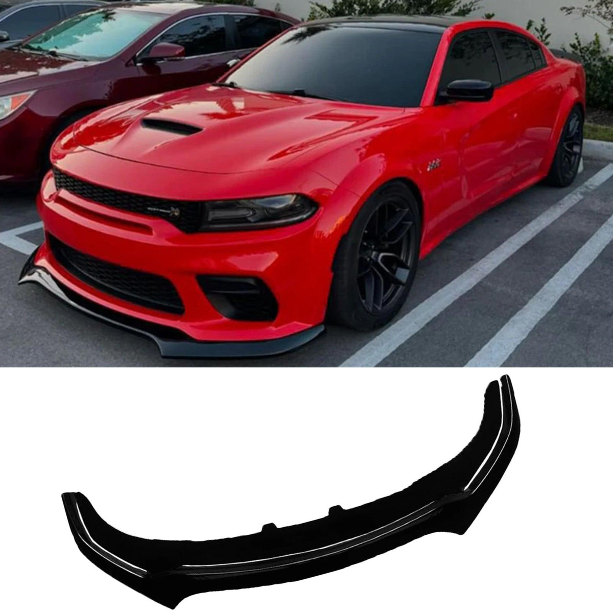 NINTE For 2020-2023 Dodge Charger Widebody Front Lip Splitter Latest ...