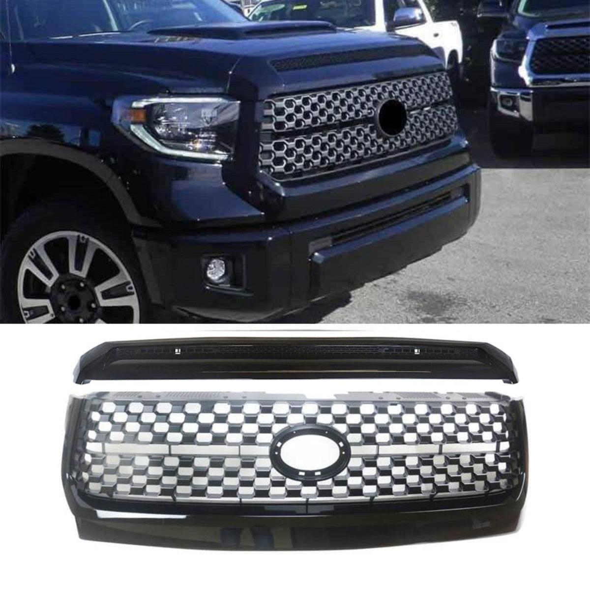 NINTE For 2014-2021 Toyota Tundra Front Grill Replacement Hood Bulge ...