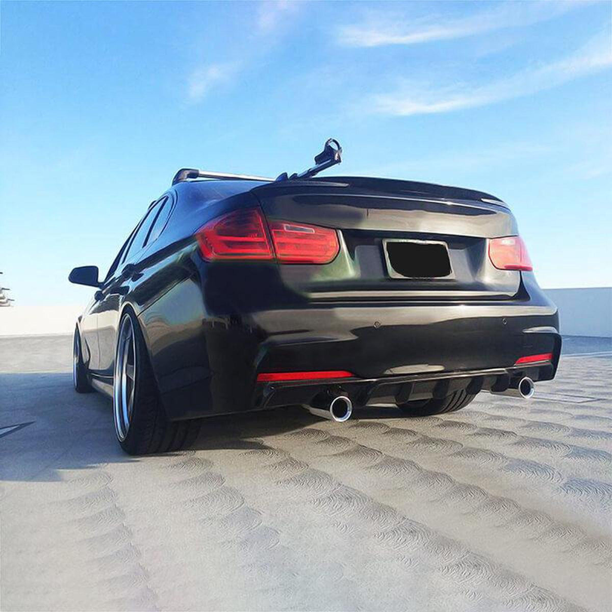 NINTE For 2012-2018 BMW 3 Series F30 M Sport Rear Diffuser Lower Bumper ...