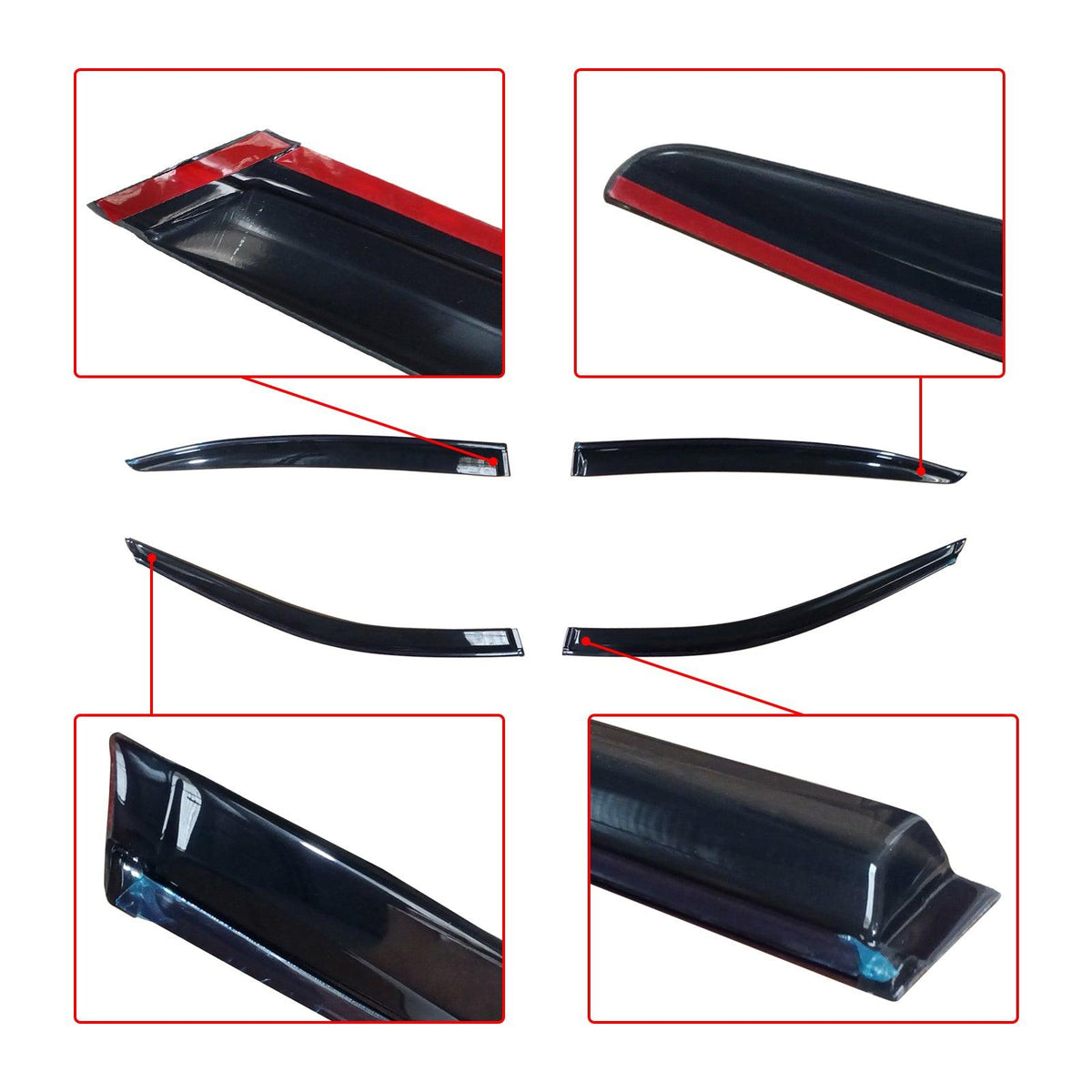 NINTE For 2014-2024 INFINITI Q50 VIP Smoke Tinted Window Visor