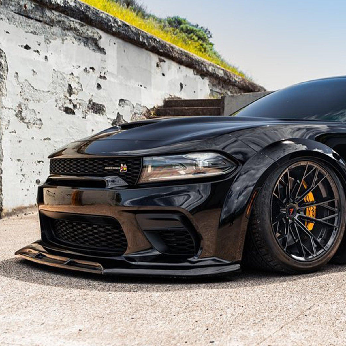 NINTE For 2020-2023 Dodge Charger Widebody Front Bumper Lip Splitter ...