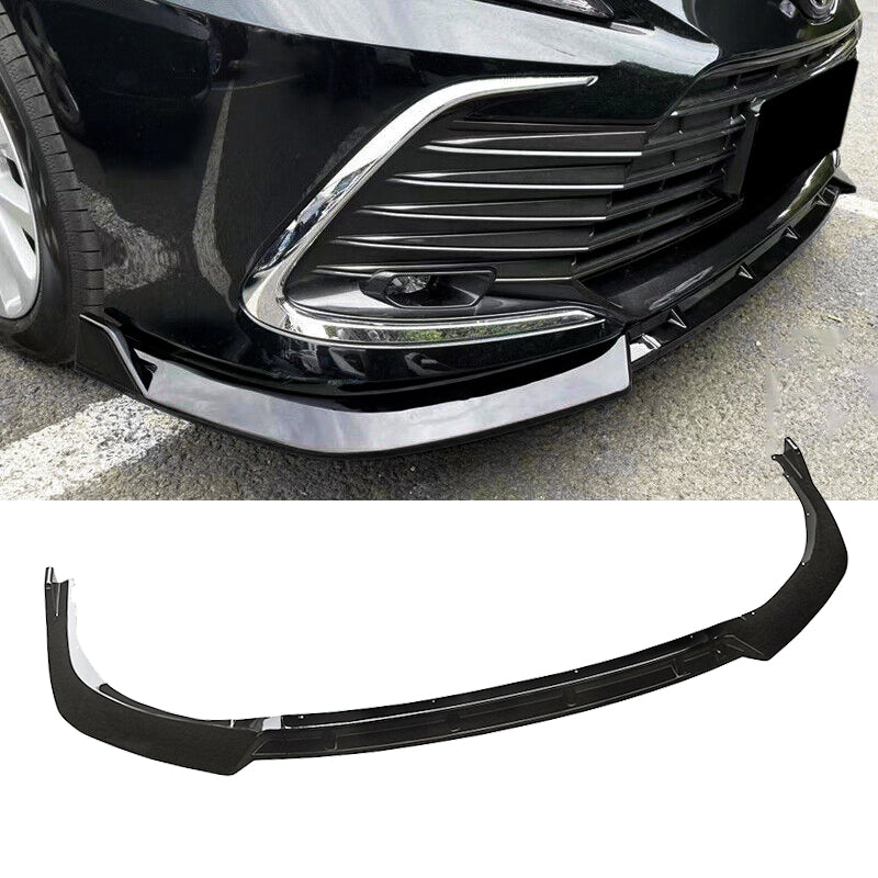 NINTE For 2018-2024 Toyota Camry XV70 LE XLE Sedan Front Bumper Lip ABS ...