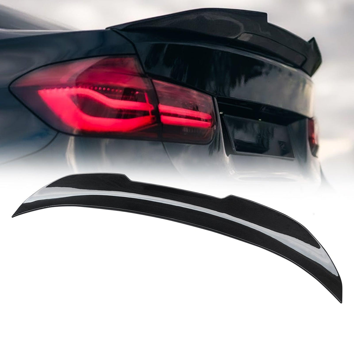 NINTE For 2013-2018 BMW F80 M3 F30 Rear Spoiler Sedan PSM Style High ...
