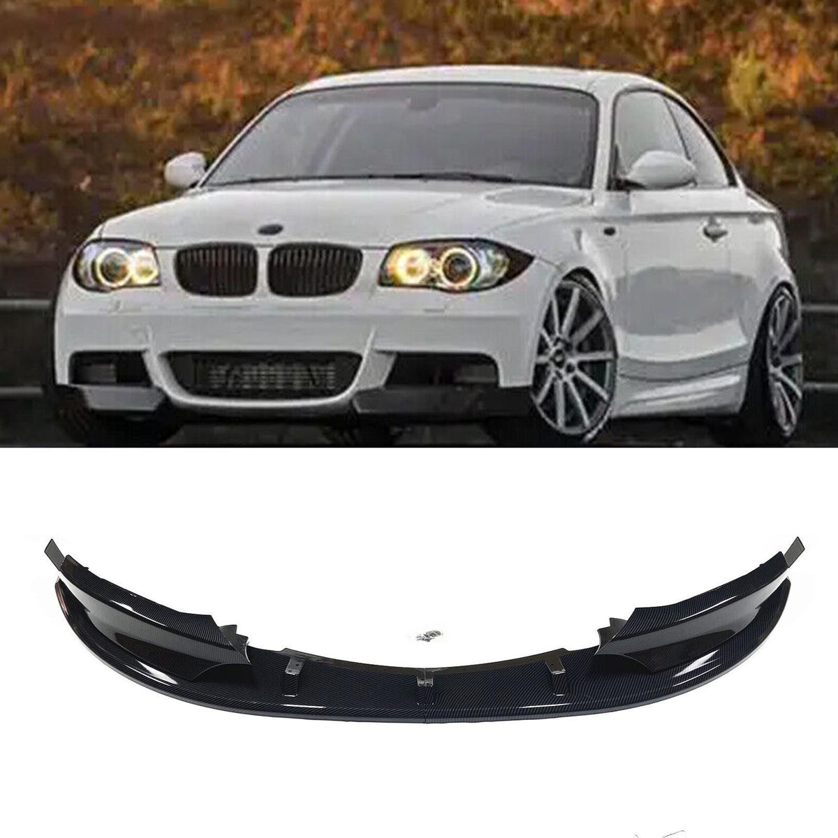 NINTE Front Lip For 2007-2013 BMW E82 128i 135i M Sport 4ps Set ABS ...