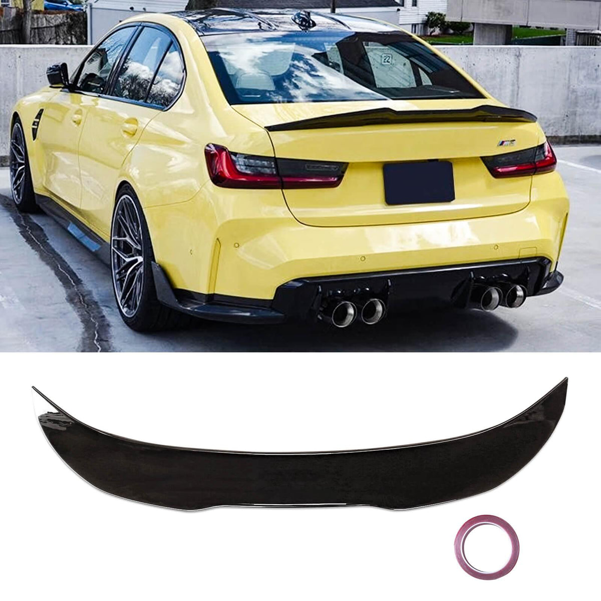 NINTE For 2019-2025 BMW 3-Series G20 330i M340i G80 M3 Rear Spoiler PSM ...
