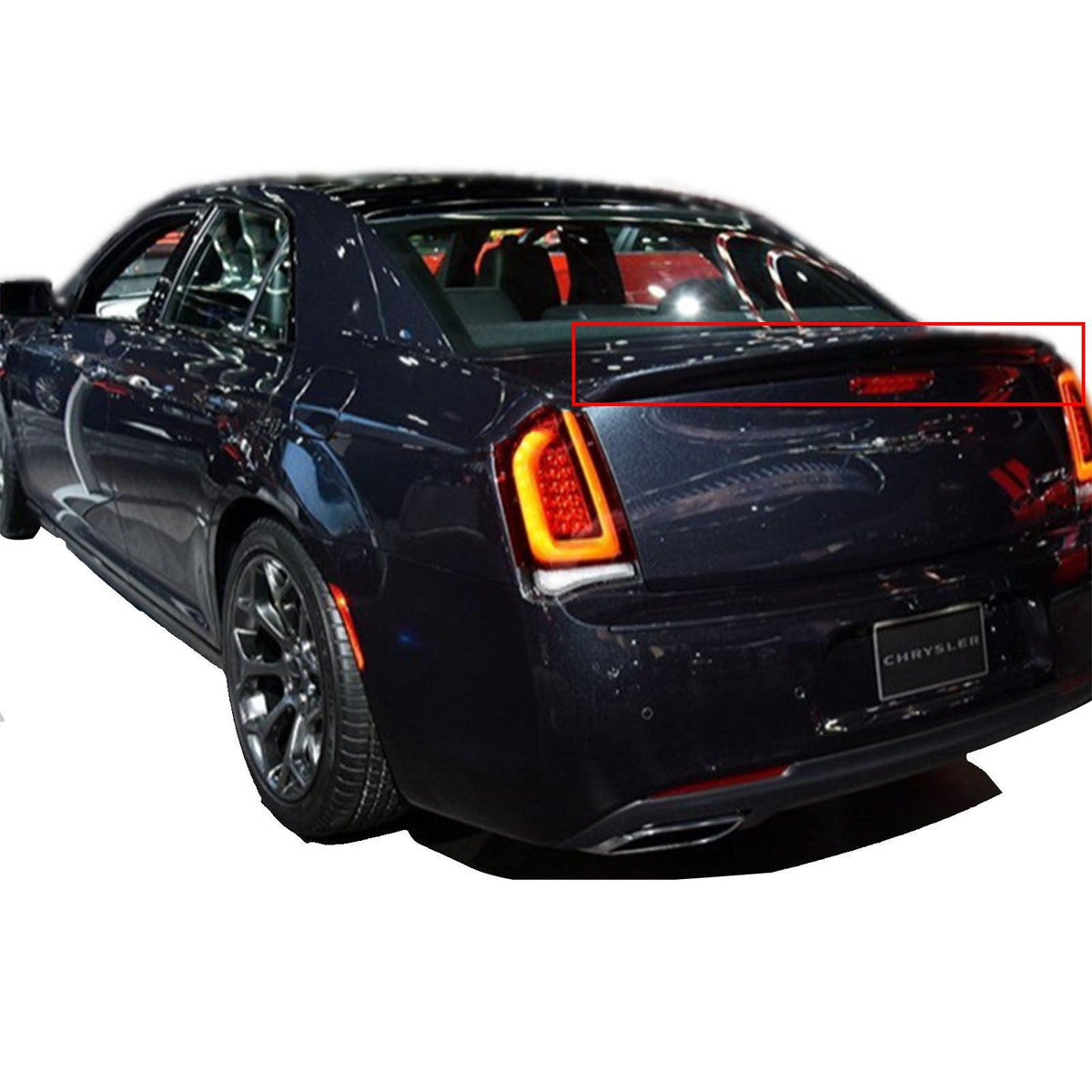 NINTE Rear Spoiler For 2011-2023 Chrysler 300 ABS Rear Trunk Lip ...
