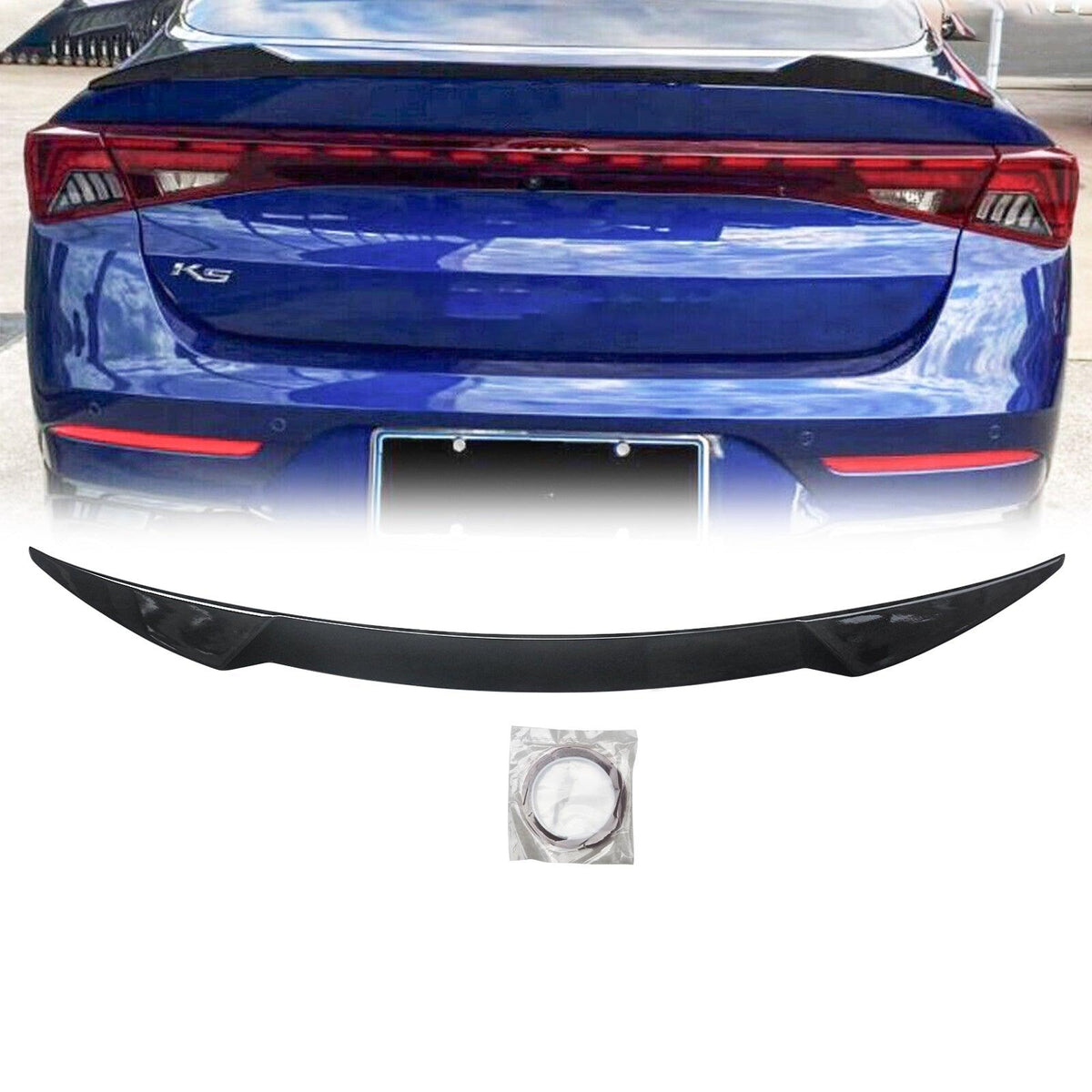 NINTE Rear Spoiler For 2021 2022 2023 2024 KIA K5 ABS Rear Trunk ...