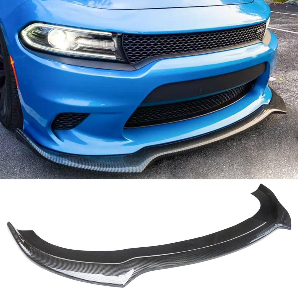 NINTE For 2015-2022 Dodge Charger SRT Front Bumper Lip Splitter 1 Solid ...