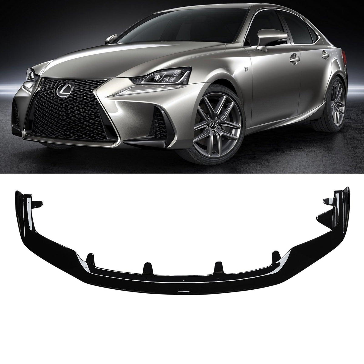 NINTE For 2017-2020 Lexus IS200t IS300 IS350 Spoiler Splitter Front ...