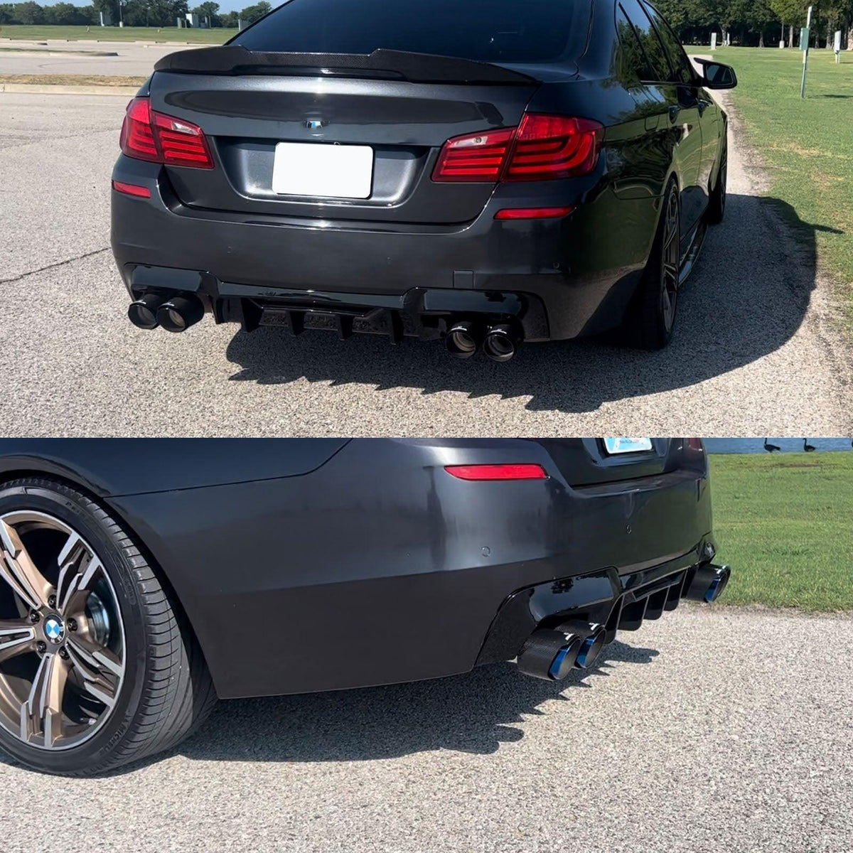 NINTE For 2011-2016 BMW F10 M Sport ABS F90 M5 Rear Diffuser Style NOT ...