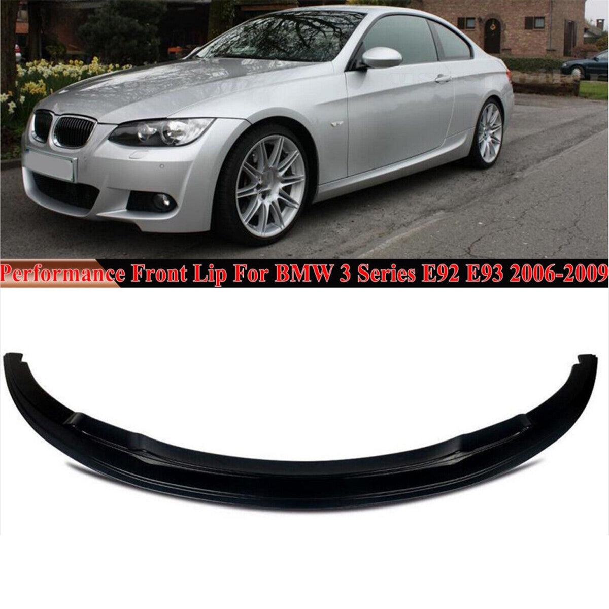 NINTE For 2006-2009 BMW 3-Series E92 E93 Pre-LCI M Sport Front Lip