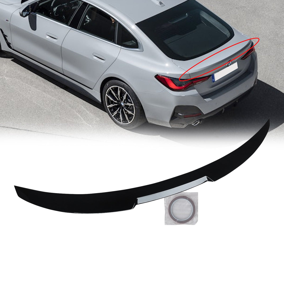 NINTE Rear Spoiler For 2022-2024 BMW 4-Series Gran Coupe G26 440i 430i ...