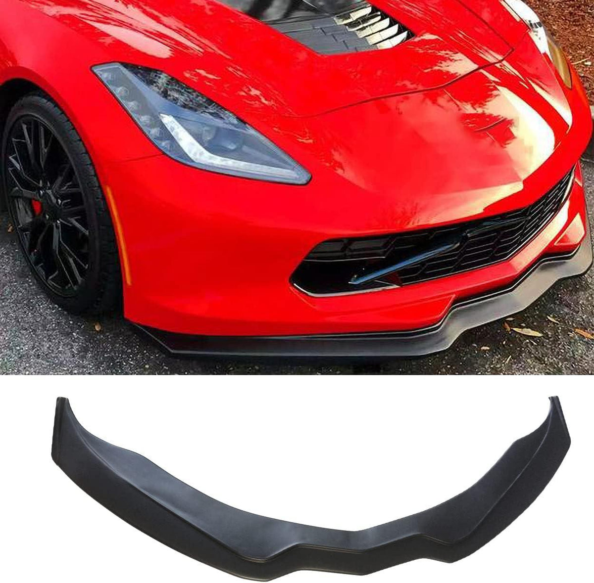 NINTE Front Bumper Lip Compatible with 2014-2019 Chevy Corvette C7 Z06 ...
