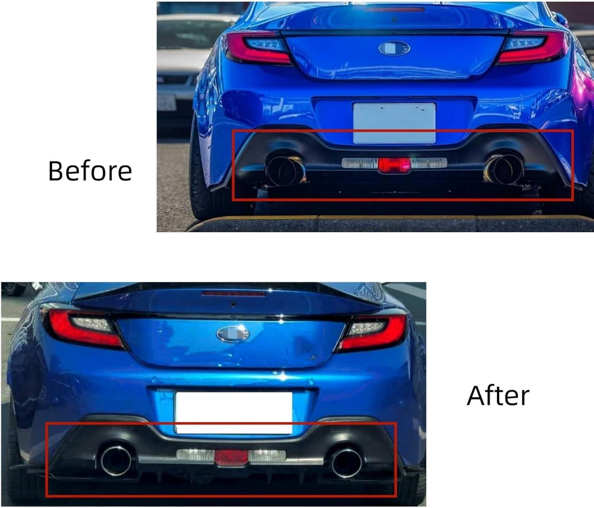 NINTE for 2022-2025 Toyota GR86 Subaru BRZ Rear Diffuser Bumper Lip ABS ...