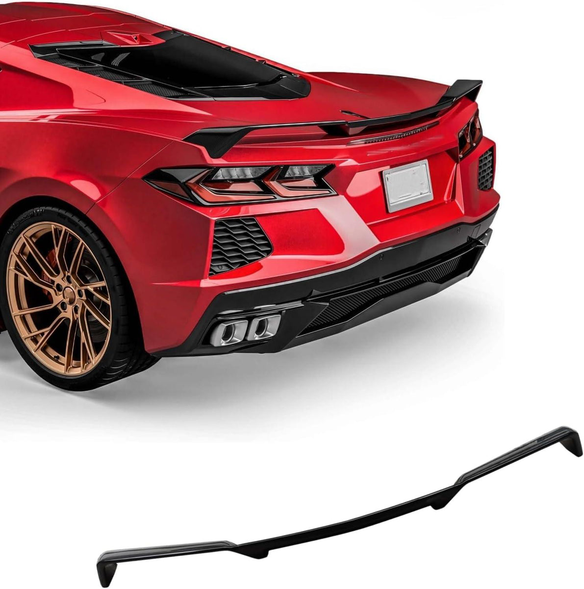 NINTE for C8 Corvette Rear Spoiler Fit for 2020-2025 Chevy Chevrolet ...