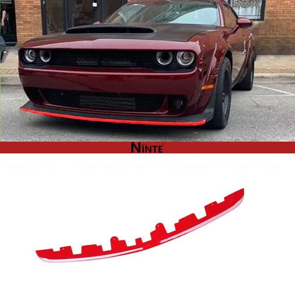 NINTE Front Bumper Lip For 2015-2023 Dodge Challenger Widebody Hellcat ...