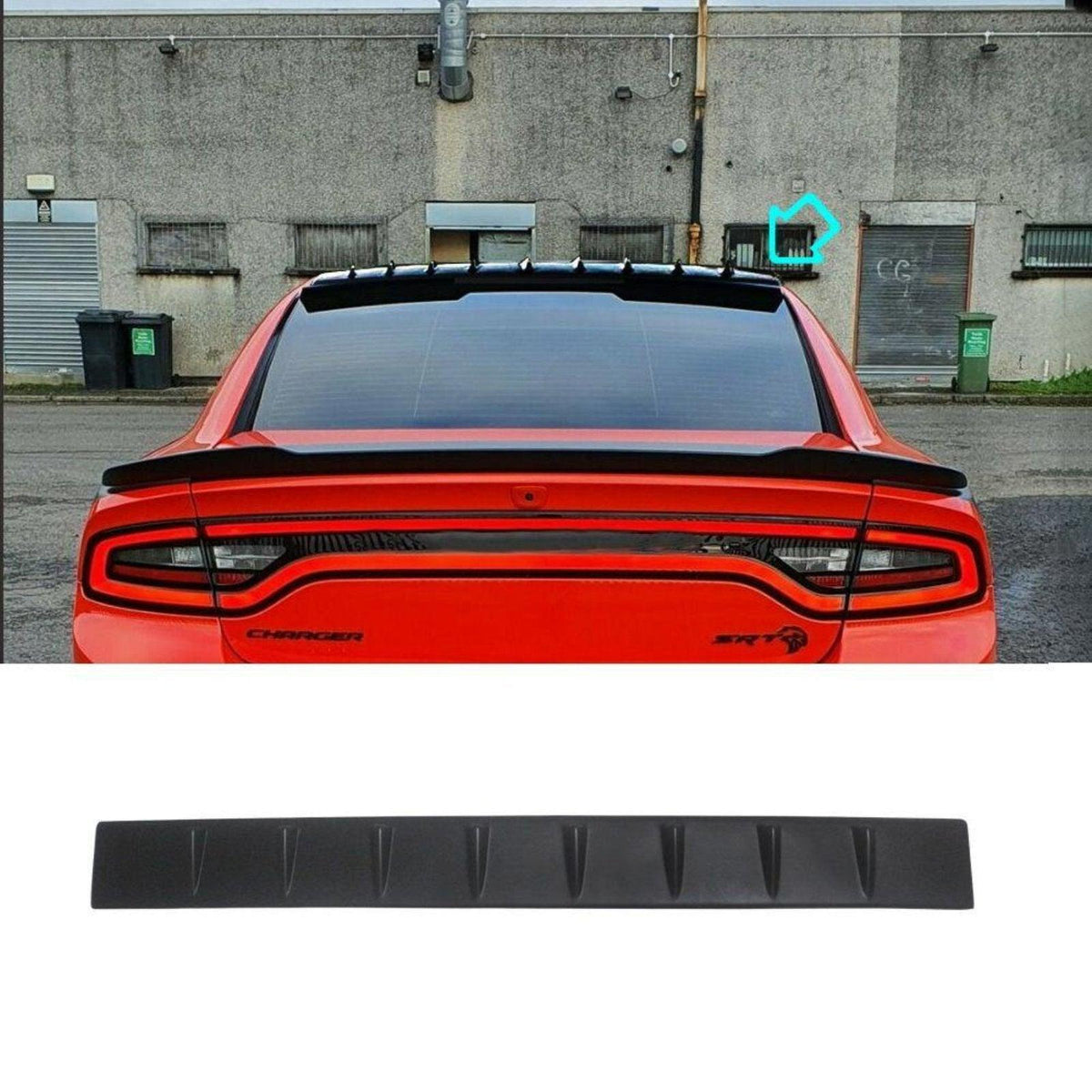 NINTE For 2011-2022 Dodge Charger Roof Spoiler Shark Fin Style Wing
