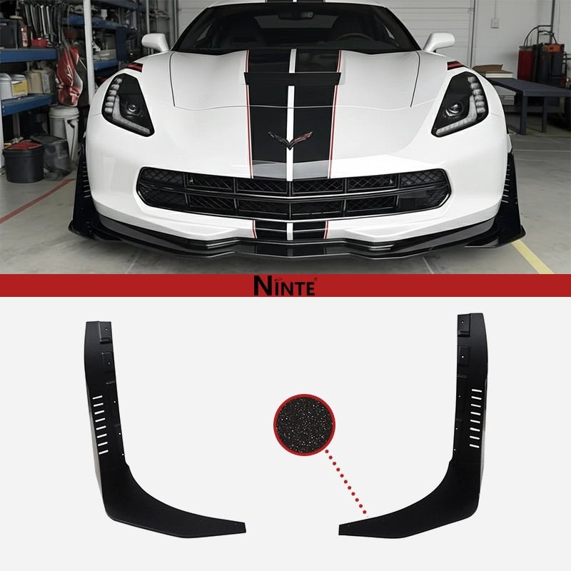 NINTE Front Bumper Lip For 2014-2019 Chevrolet Corvette C7 Stage 3