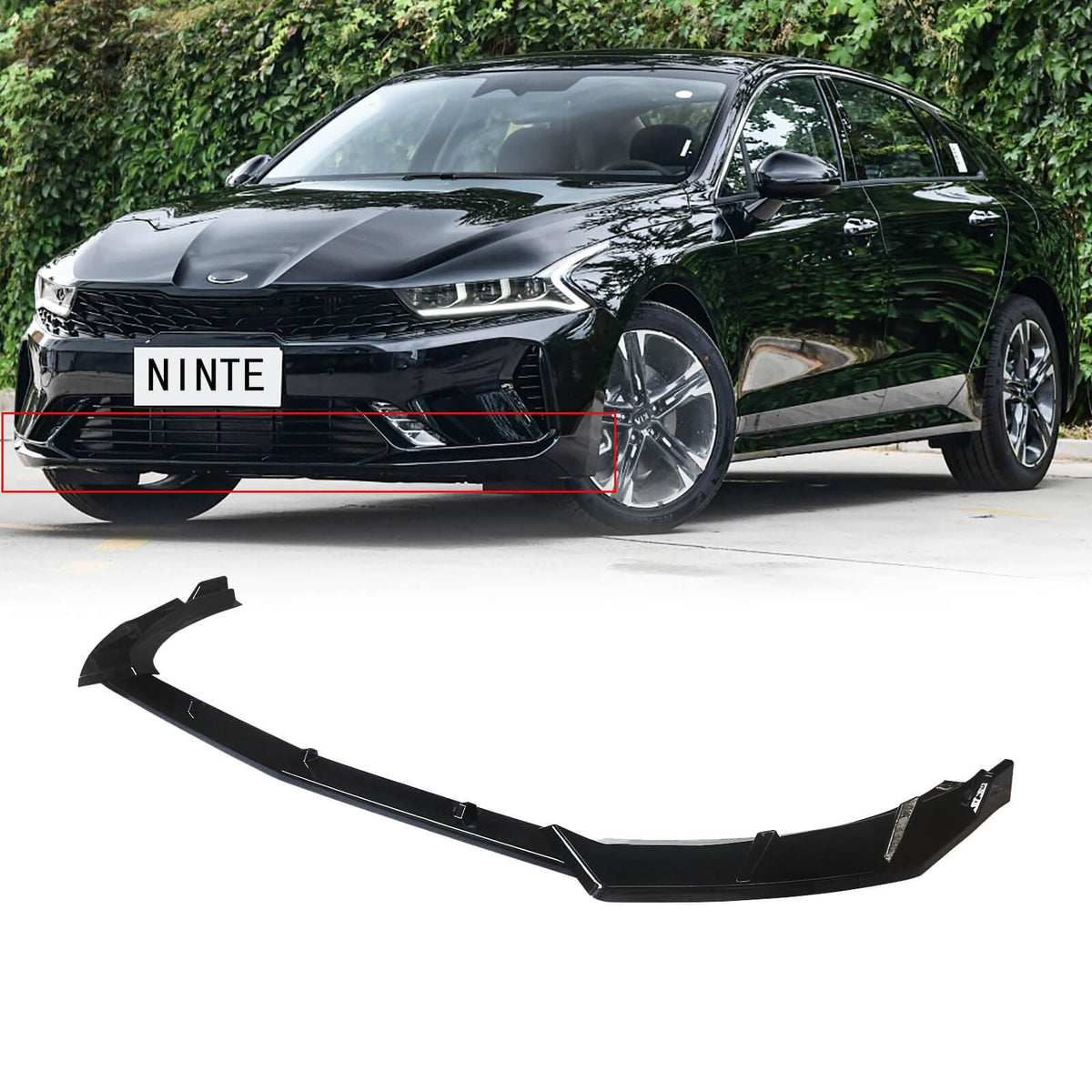 NINTE For 2021-2024 KIA K5 LX LXS EX Front Lip Bumper Lip Splitter ...