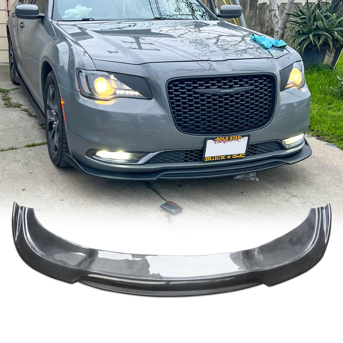 NINTE Front Bumper Lip for 2015-2023 Chrysler 300 R/T RT 1 Piece ...