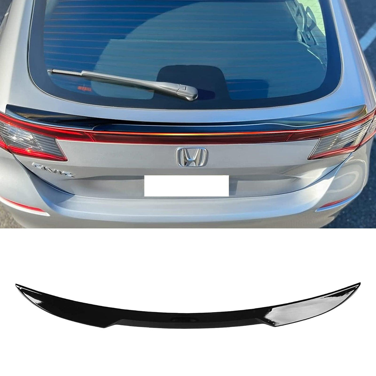 NINTE For 2022-2025 11th Honda Civic Hatchback ABS Rear Spoiler ...
