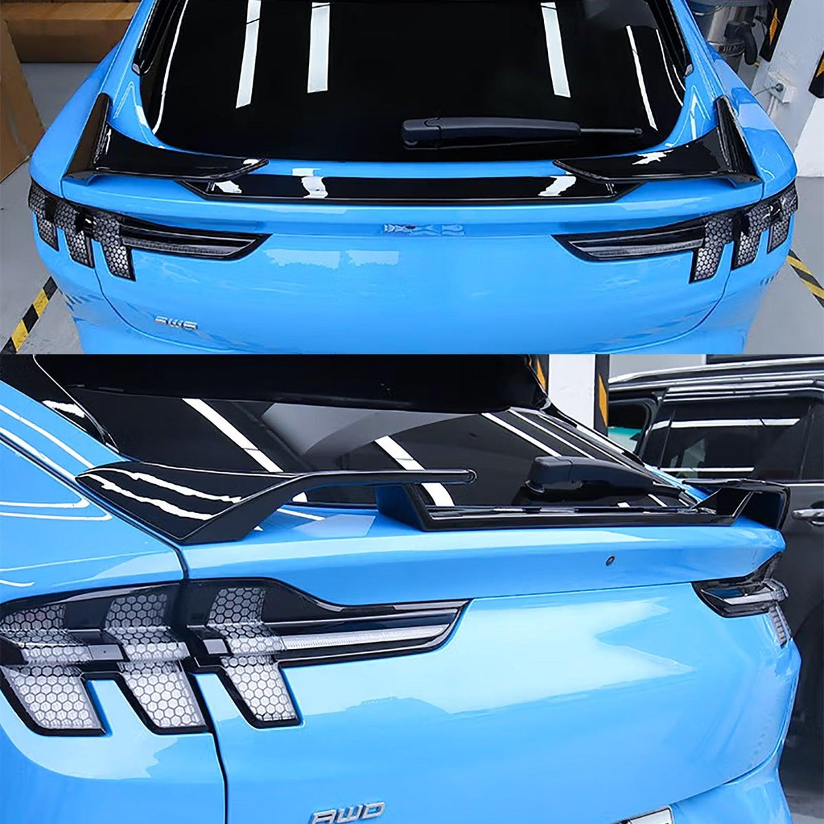 NINTE For 2021-2024 Ford Mustang Mach-E Rear Spoiler Rear Trunk Spoiler ...