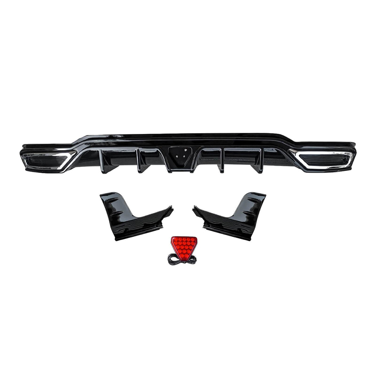 NINTE For 2022-2024 11th Honda Civic Hatchback Rear Diffuser Gloss ...