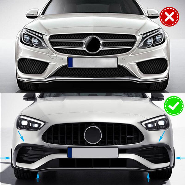 NINTE Front Lip For 2022-2024 Mercedes-Benz C-Class W206 C300 Sedan AMG ...