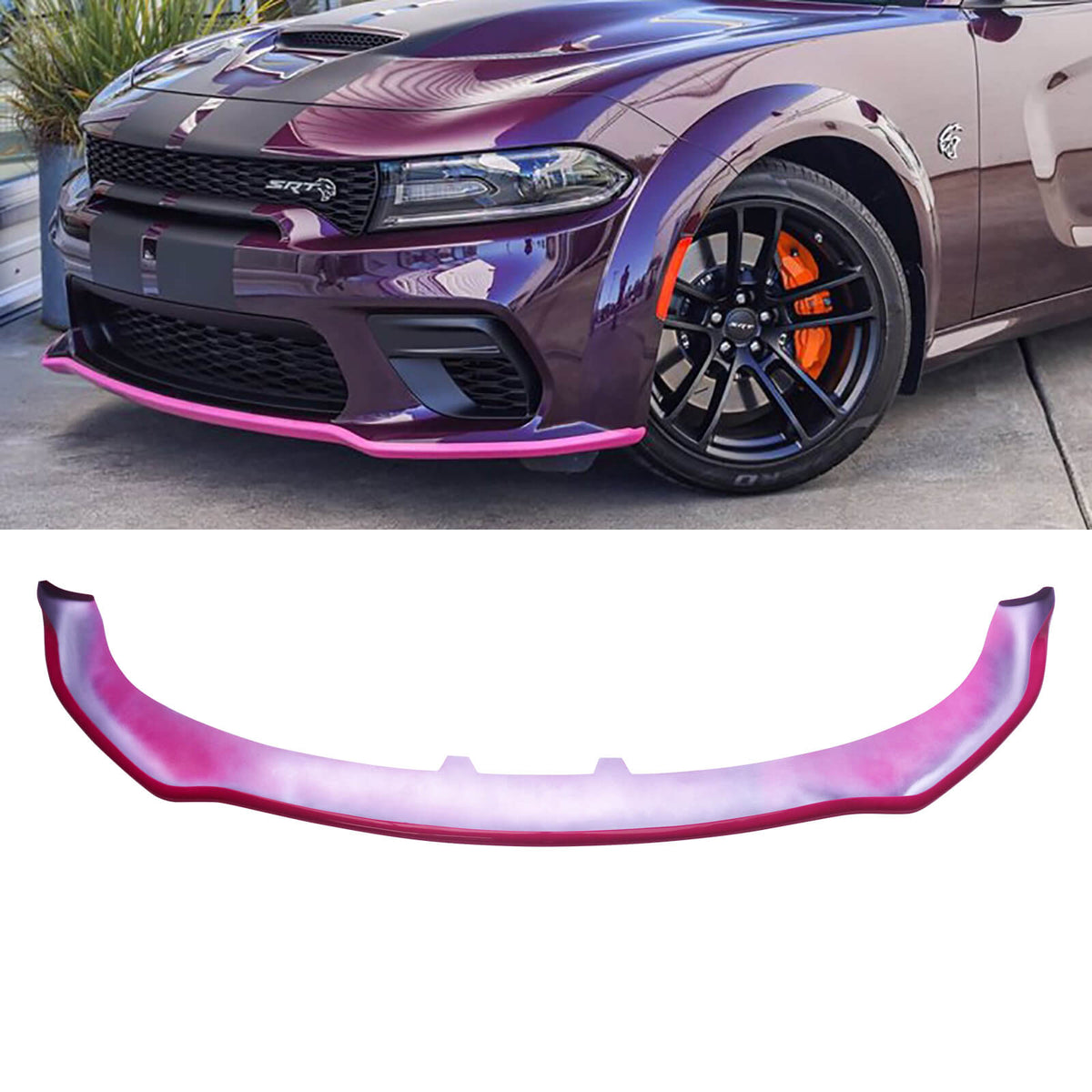 NINTE Front Lip Fits 2020 2021 2022 2023 Dodge Charger Widebody Bumper ...