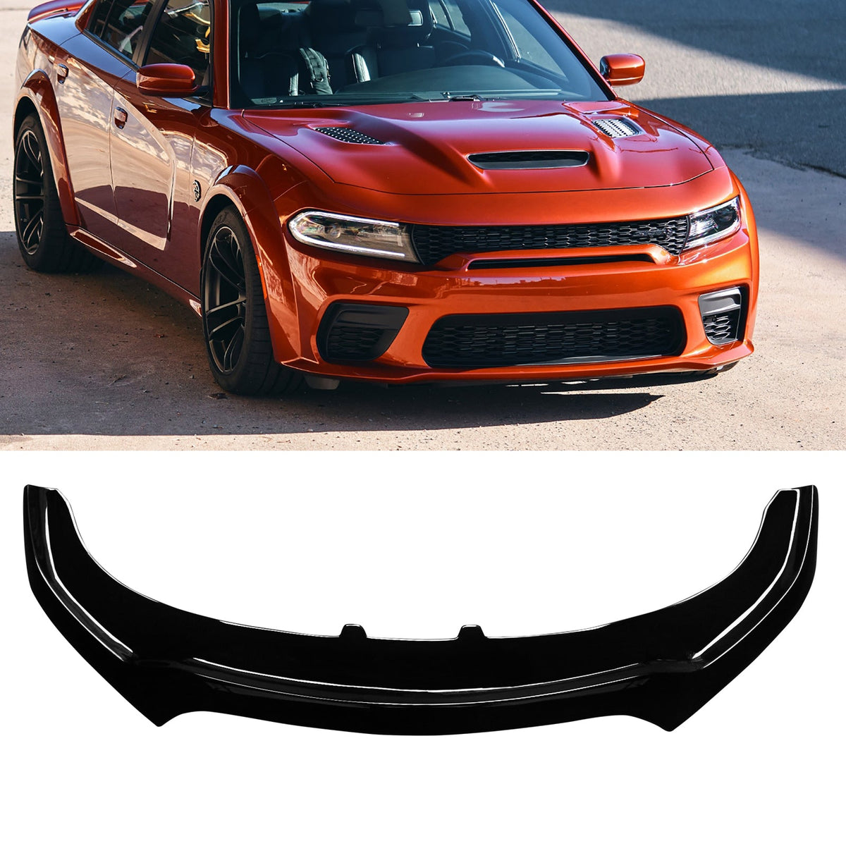 NINTE Front Lip Fits 2020-2023 Dodge Charger Widebody Front Bumper Lip ...
