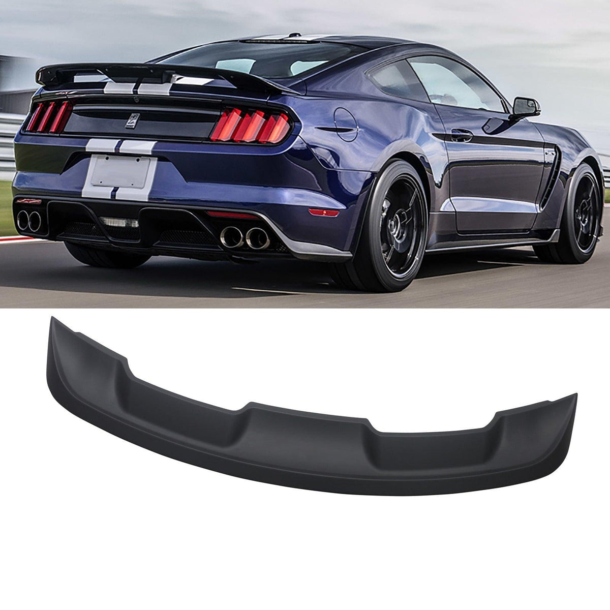 NINTE For 2015-2023 Ford Mustang Coupe GT500 Style Rear Spoiler Rear ...