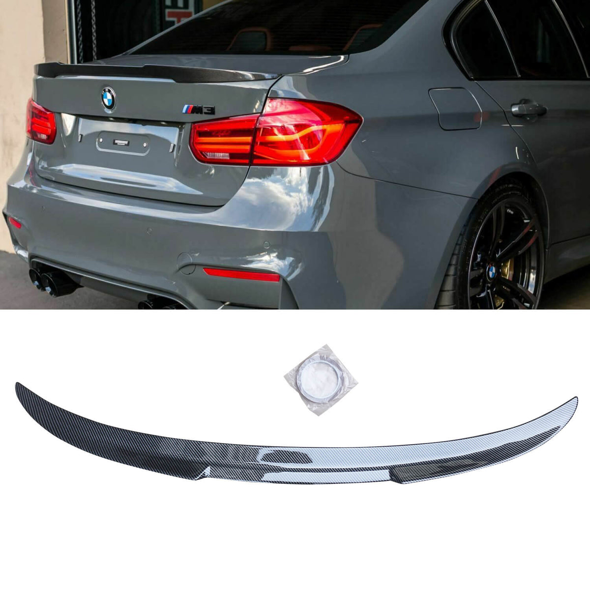 NINTE Rear Spoiler For BMW F80 M3 3 Series 335i Sedan M4 Style Trunk ...