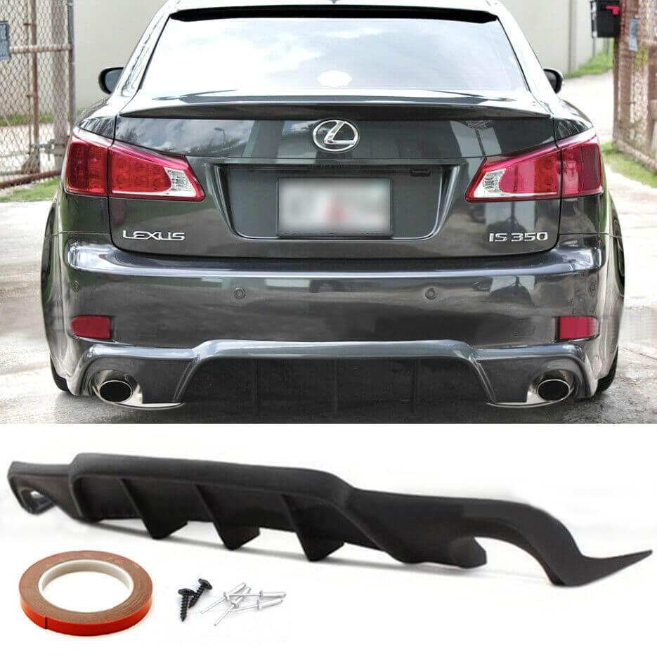 NINTE Rear Bumper Diffuser For 2006-2012 Lexus IS250 IS350 WD W Style ...